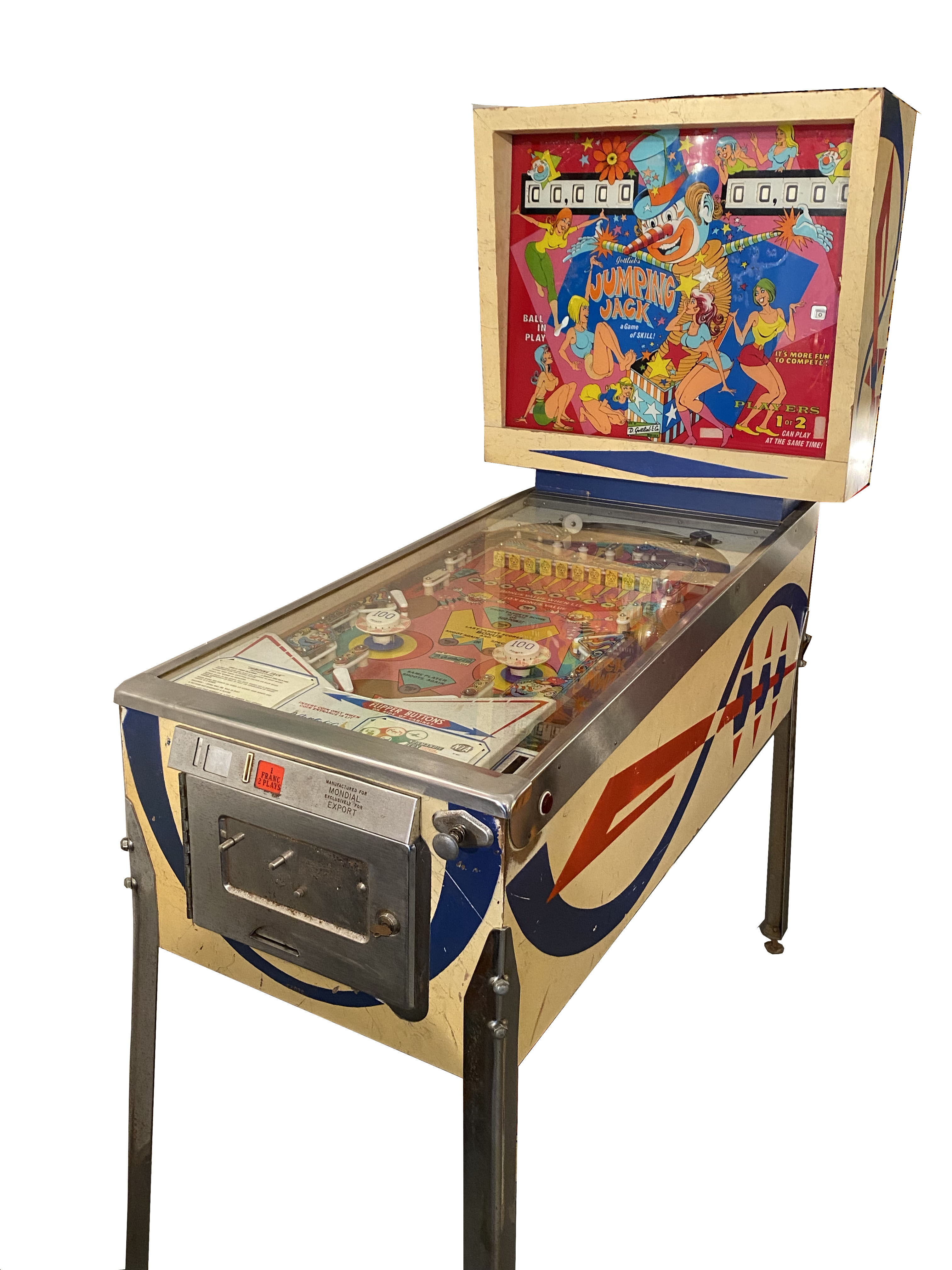 Flipper « Jumping Jack » Gottlieb de Chicago - Vers 1972 | Selency