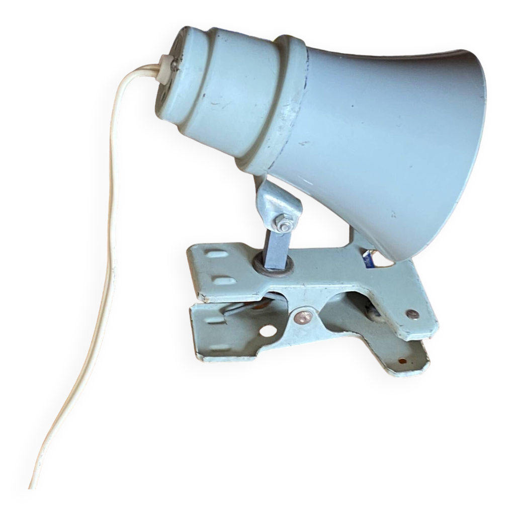 Lampe spot à pince Philips en métal années 70 seventies atelier ...