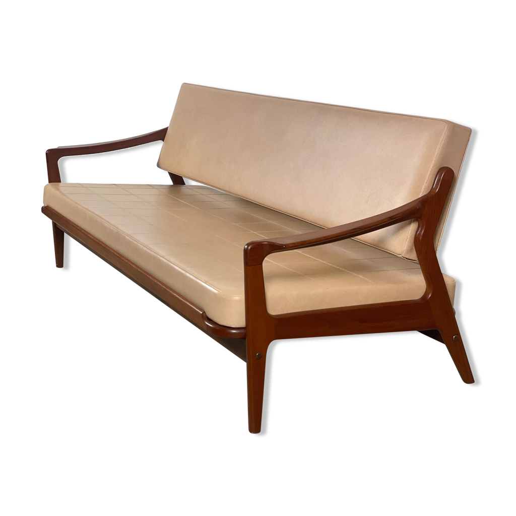 Méridienne en teck par Arne Wahl Iversen pour Komfort Danemark, 1960 ...