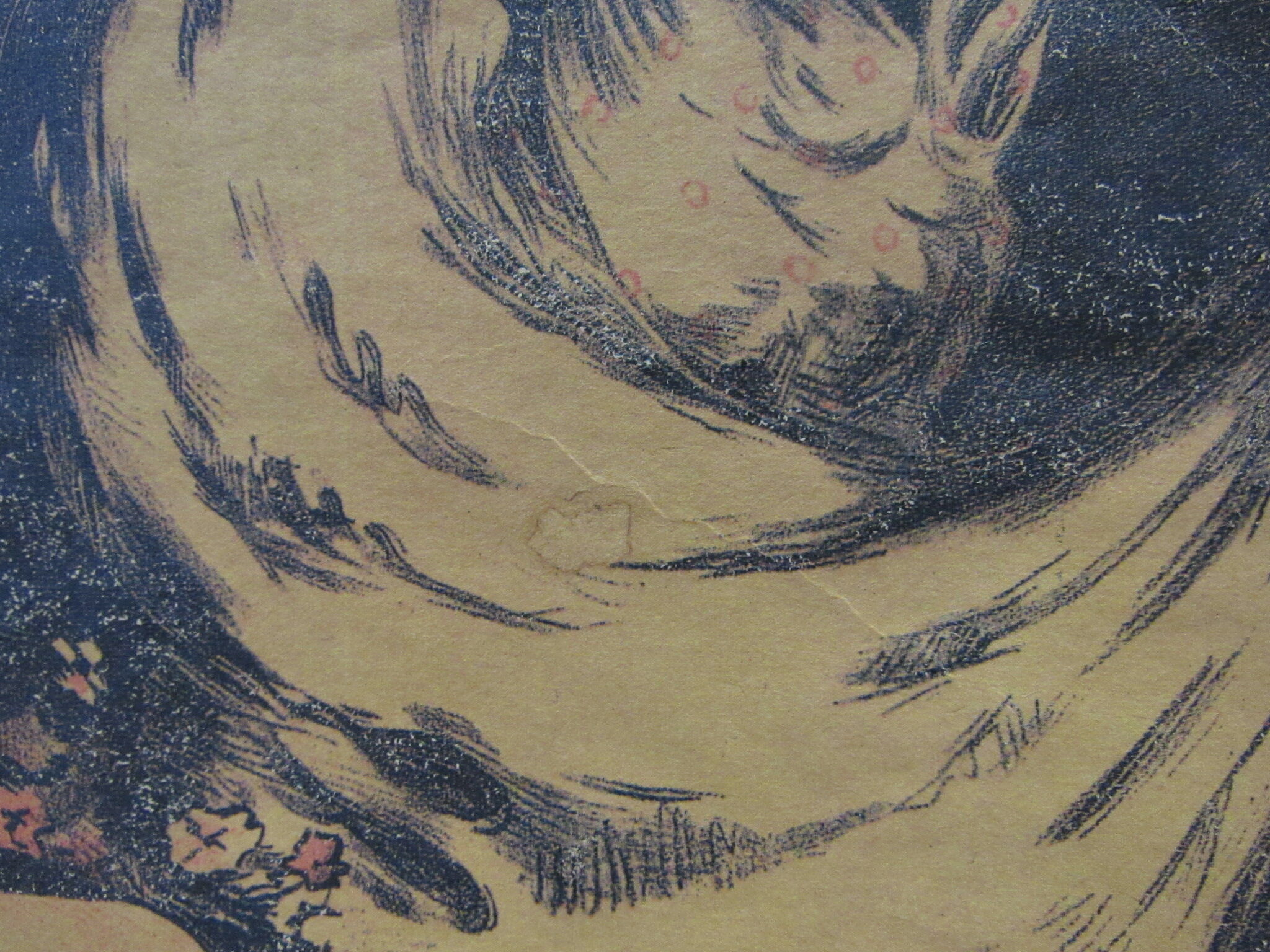 Lithographie reproduction affiche ancienne Théâtre Pompadour E. Barcet ...