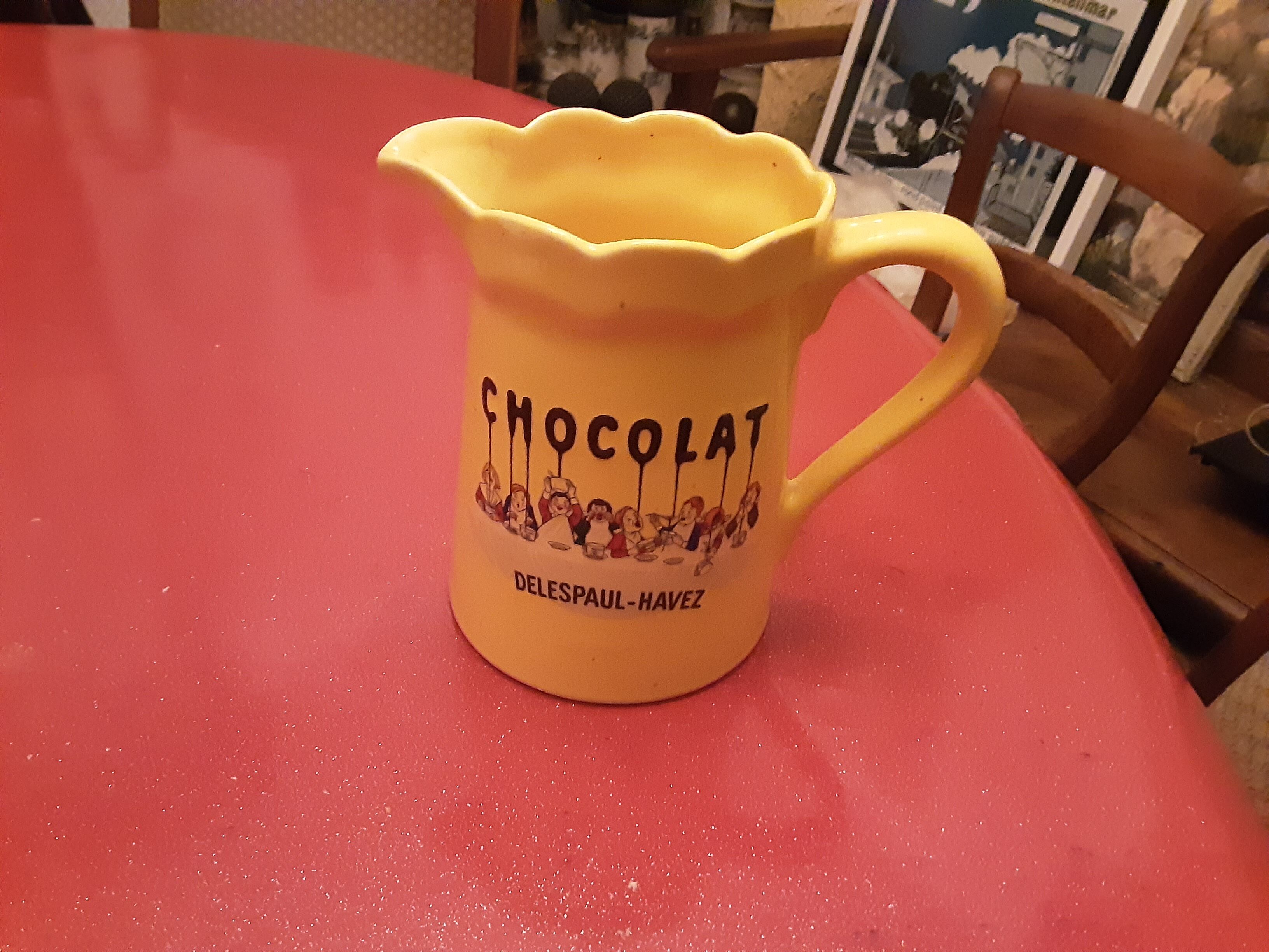 Pichet publicitaire chocolat delespaul havez ed clouet 2005 | Selency