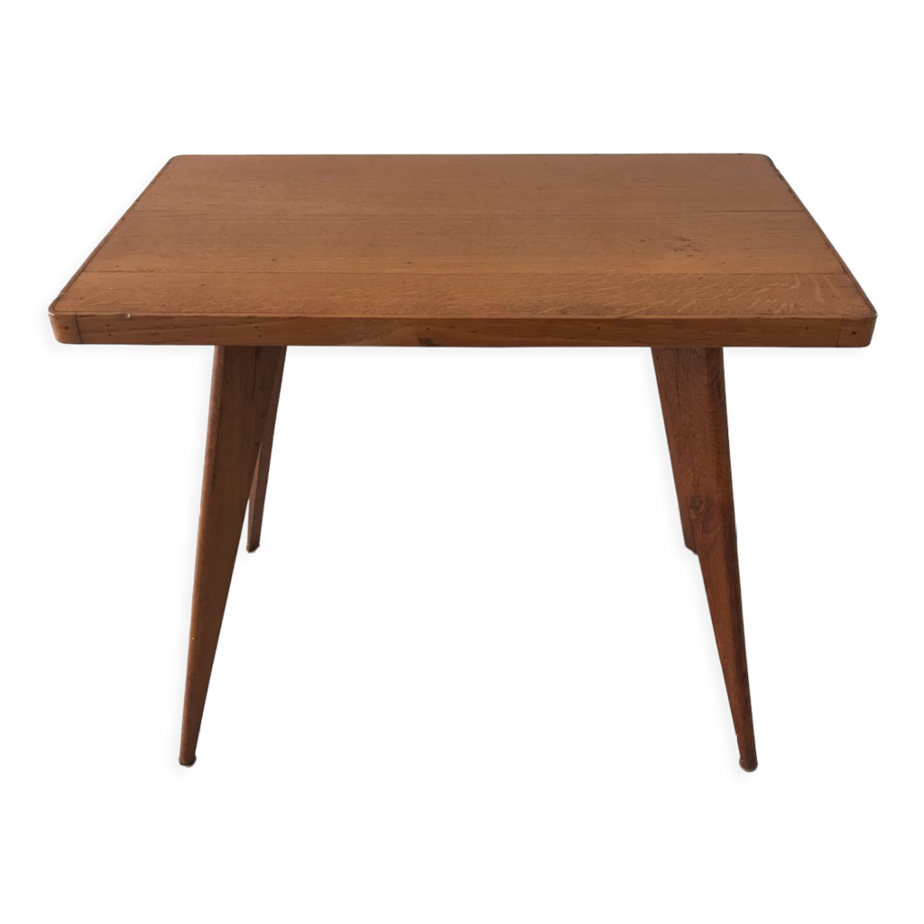 Table basse en chêne pieds compas | Selency