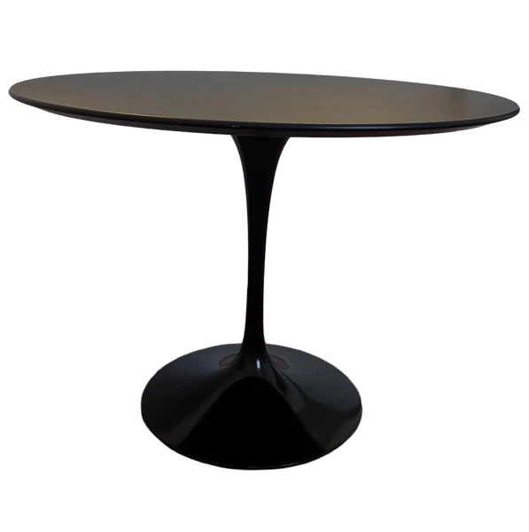 Table tulipe Knoll noire | Selency