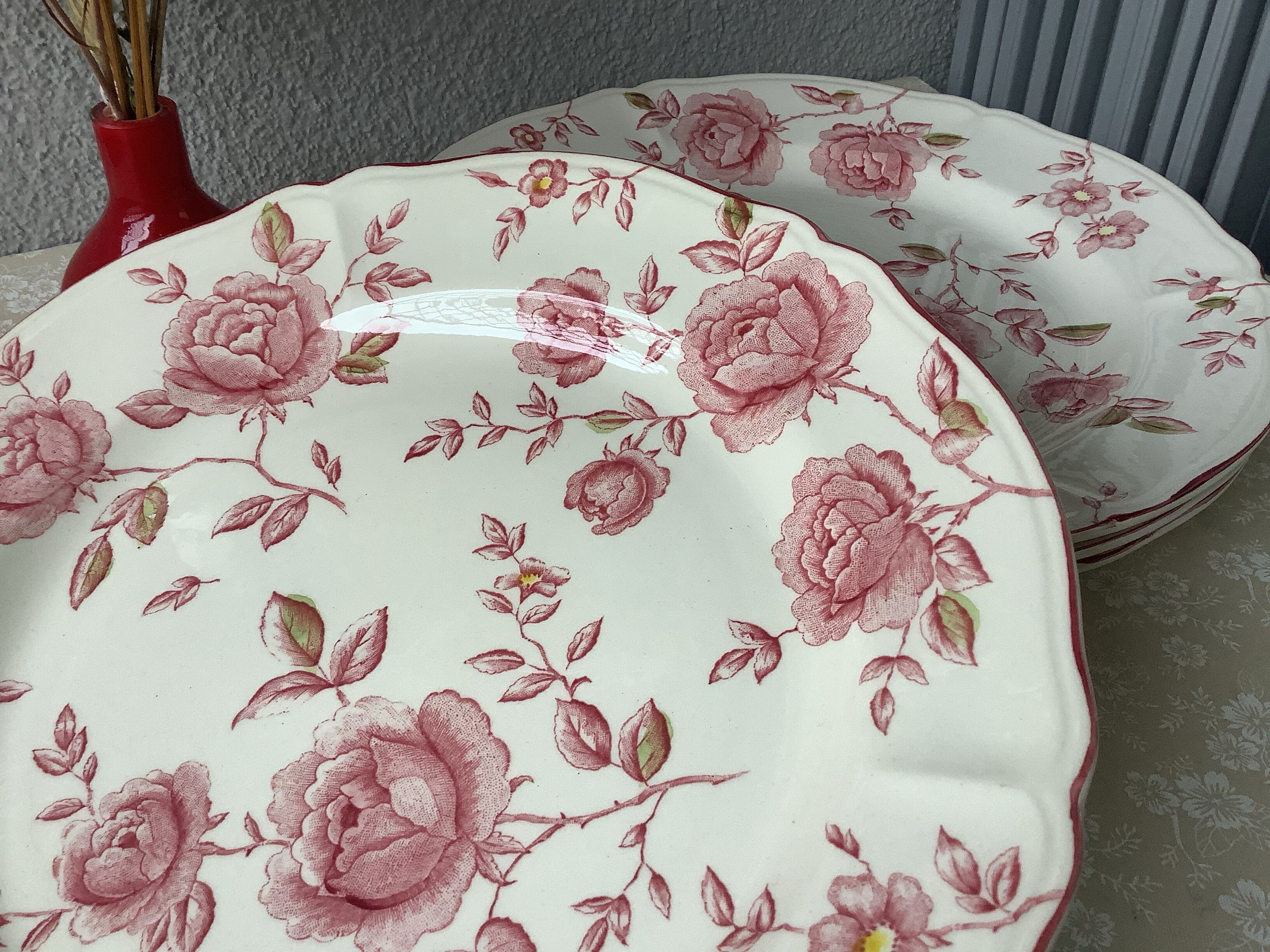 4 assiettes Homestead collection Rose Garden Table Mates | Selency