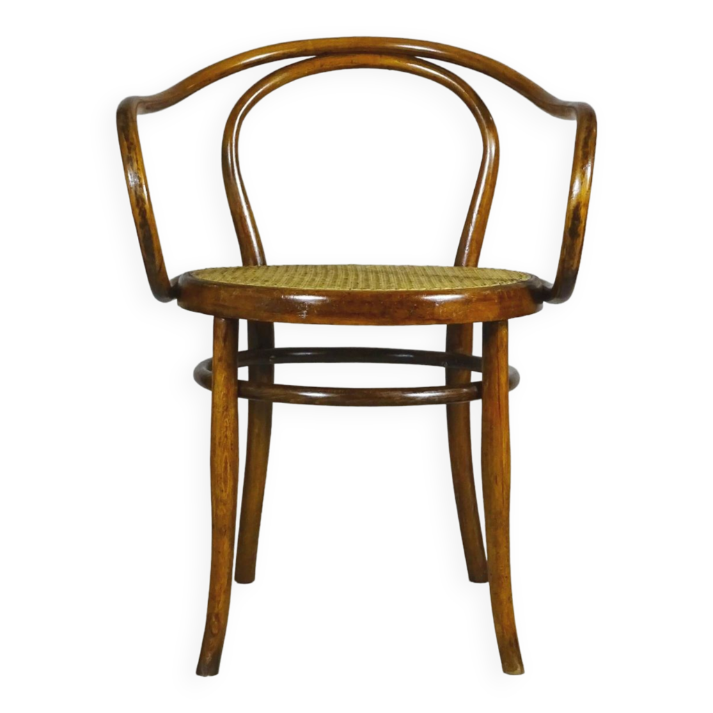 Fauteuil Le Corbusier B9 par KOHN, 1910 canné | Selency