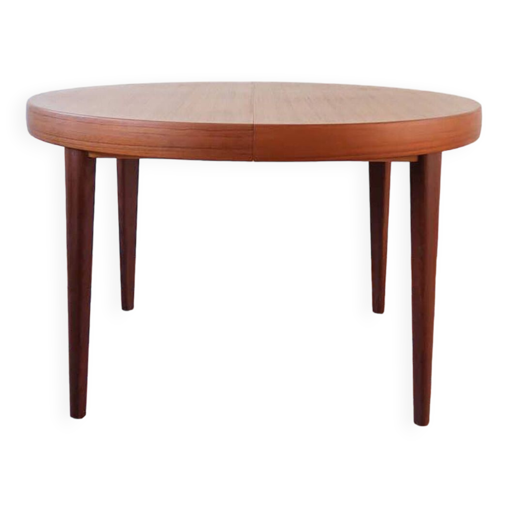 Grande table ronde extensible teck massif | Selency