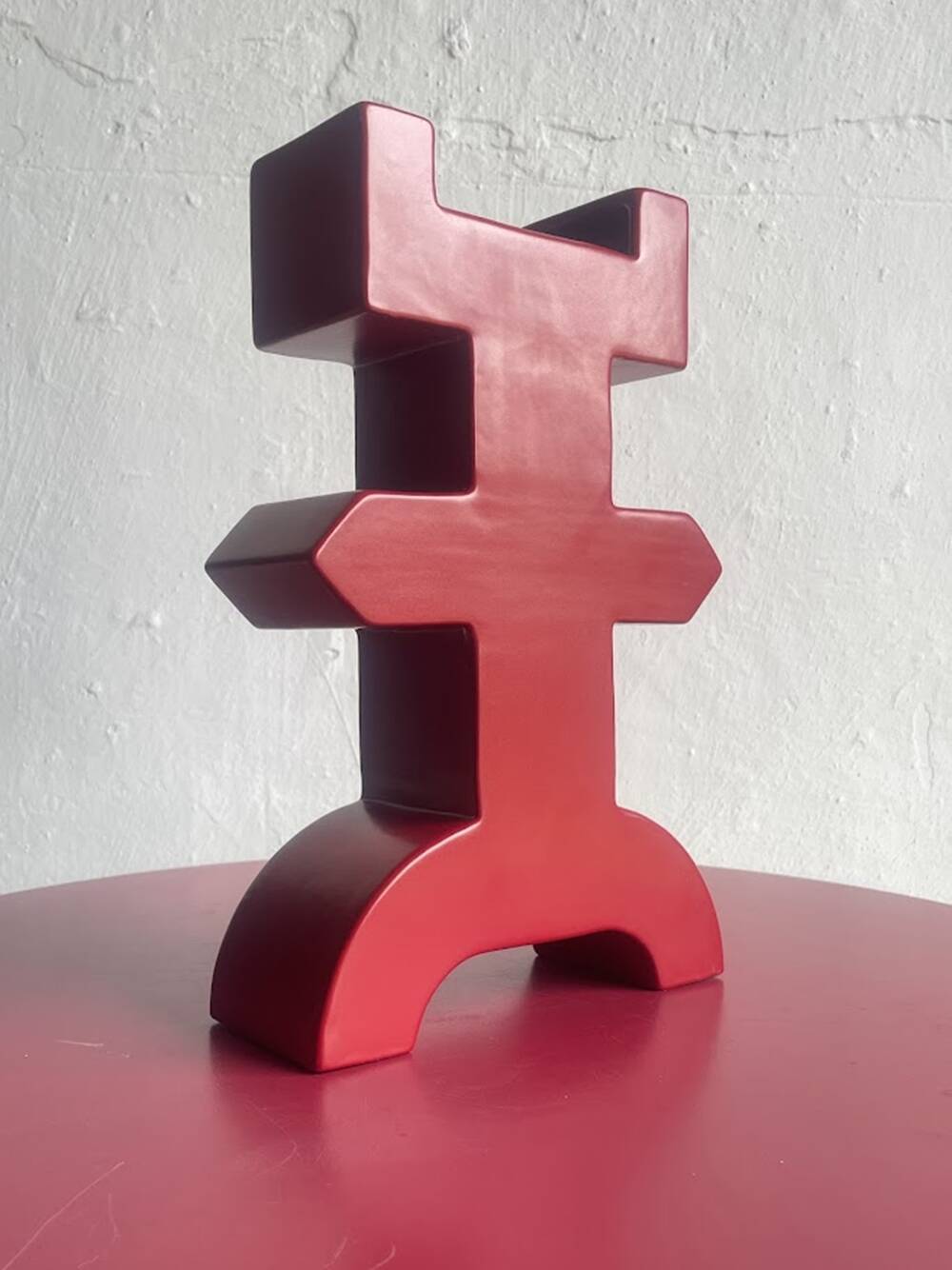 Vase en céramique Memphis Milano « Maya » par Florio, années 1990 | Selency