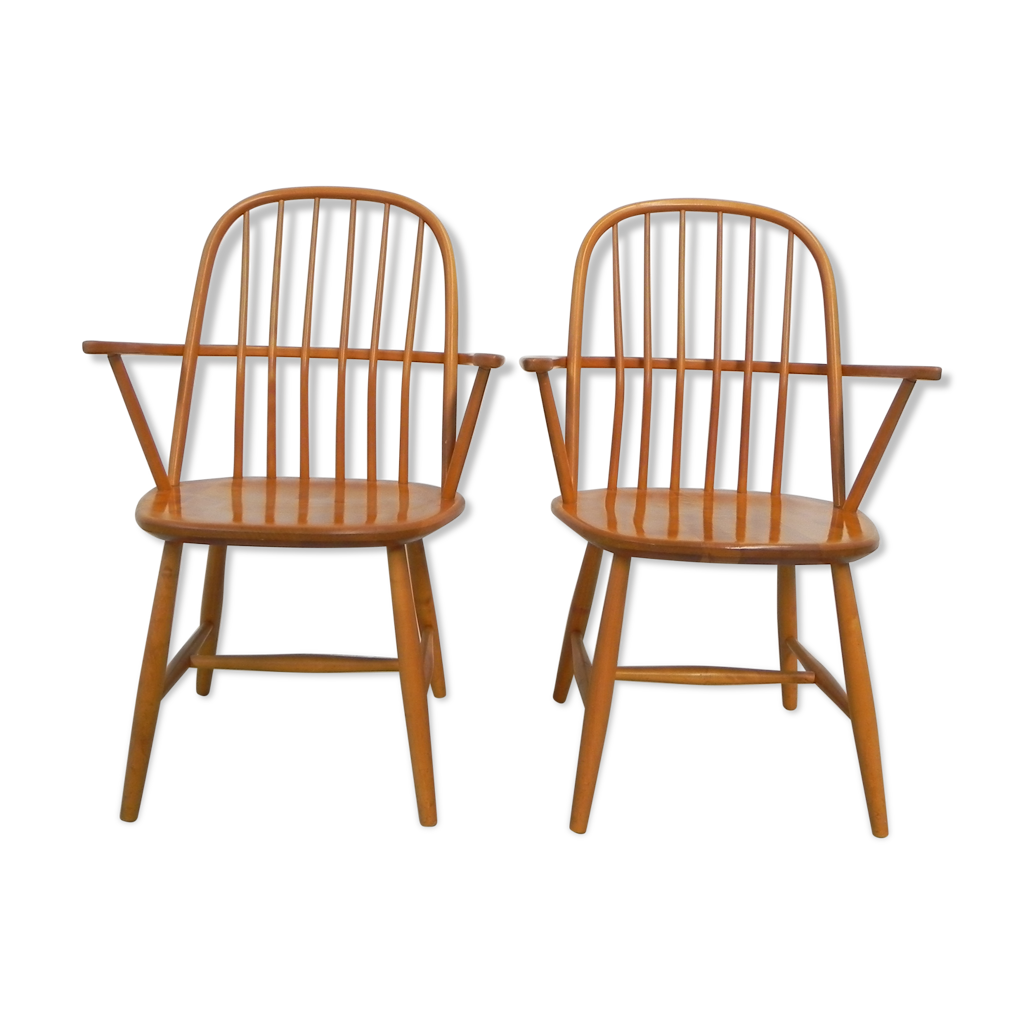 Ensemble de 2 chaises de bar par Bengt Akerblom | Selency