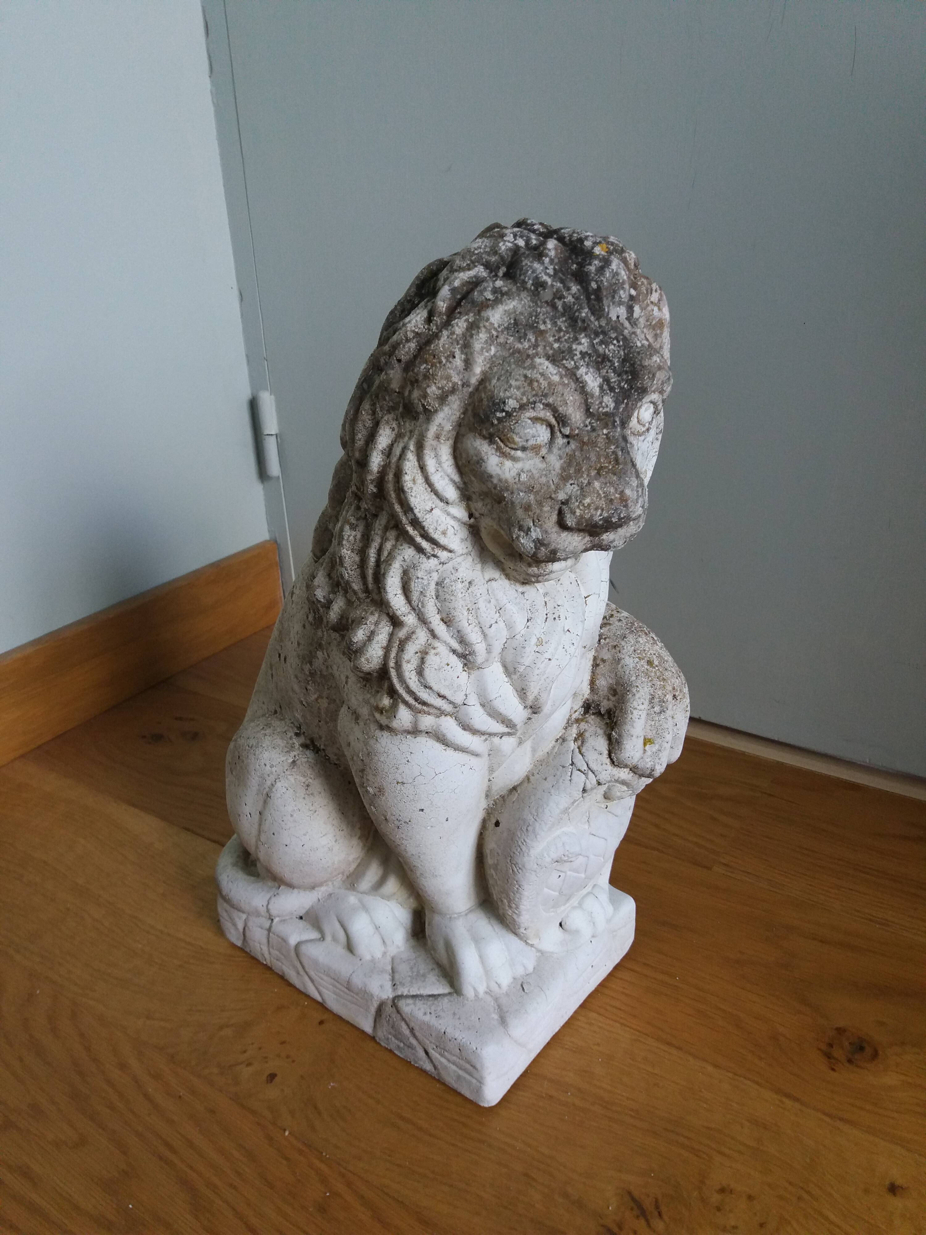 Lion En Pierre Pour Jardin – Lions En Pierre Reconstituées – AJIV