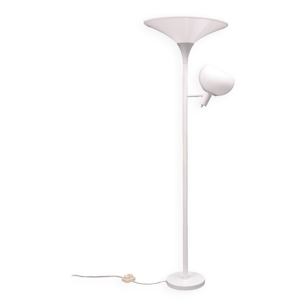 Lampadaire tout blanc années 1980 Hollande | Selency