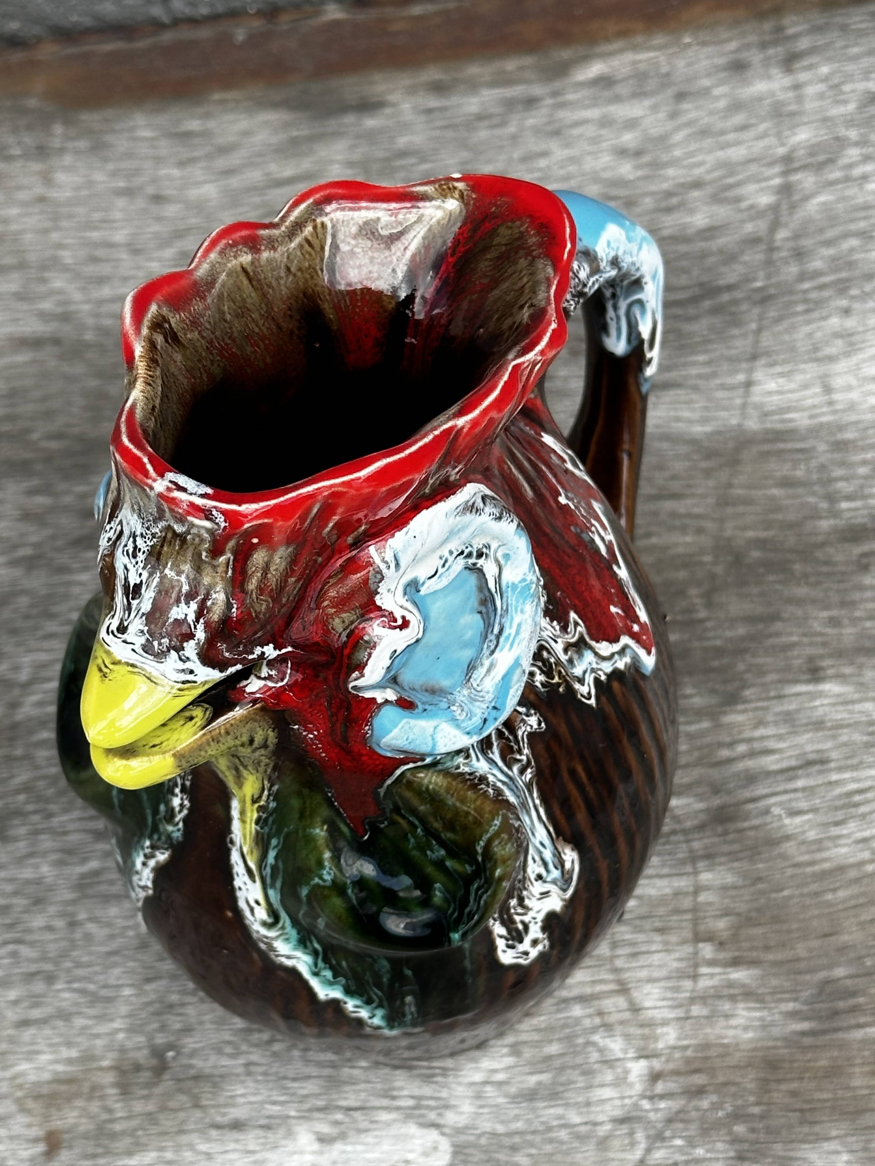 Pichet Coq en Céramique de Vallauris - Années 70 - H 20 cm | Selency