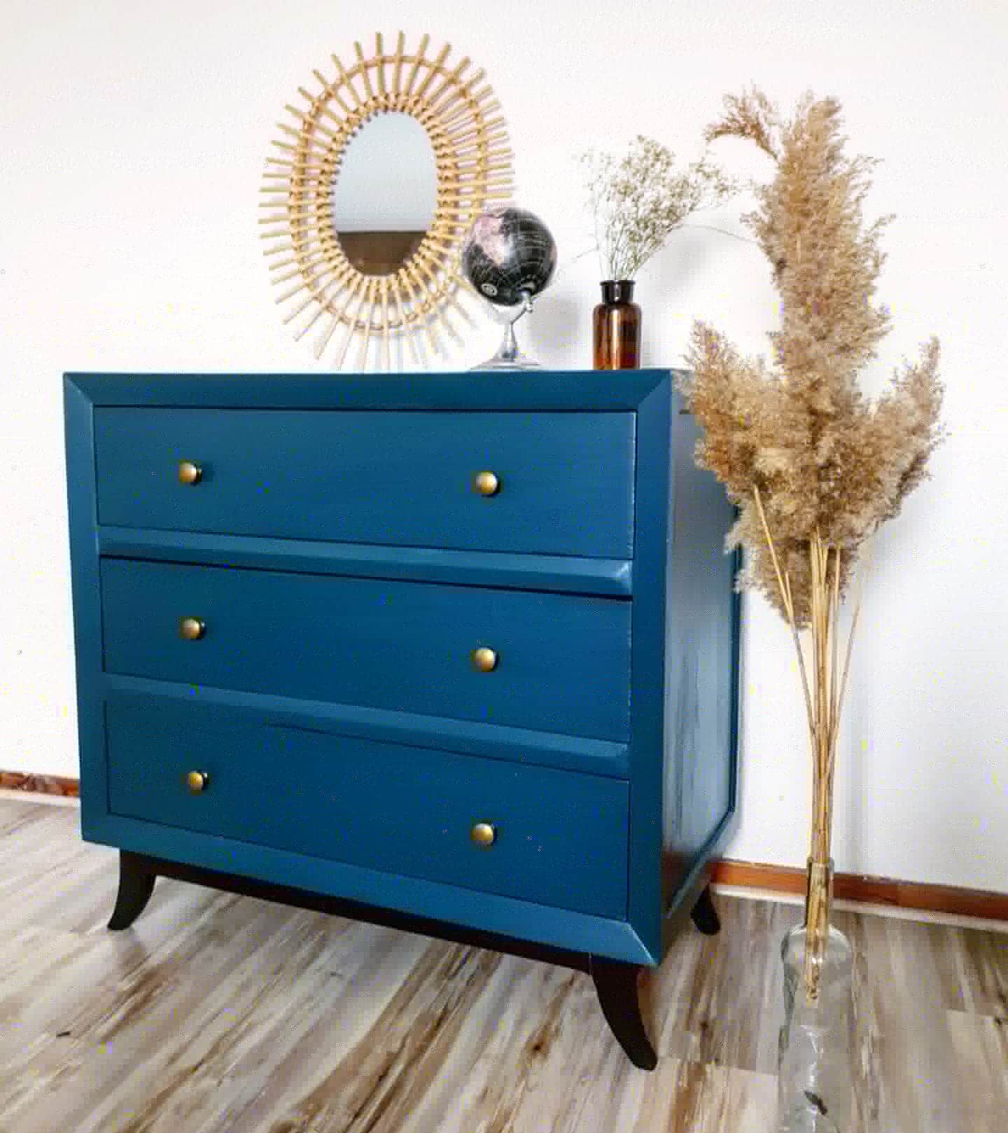 Commode bleu pétrole | Selency