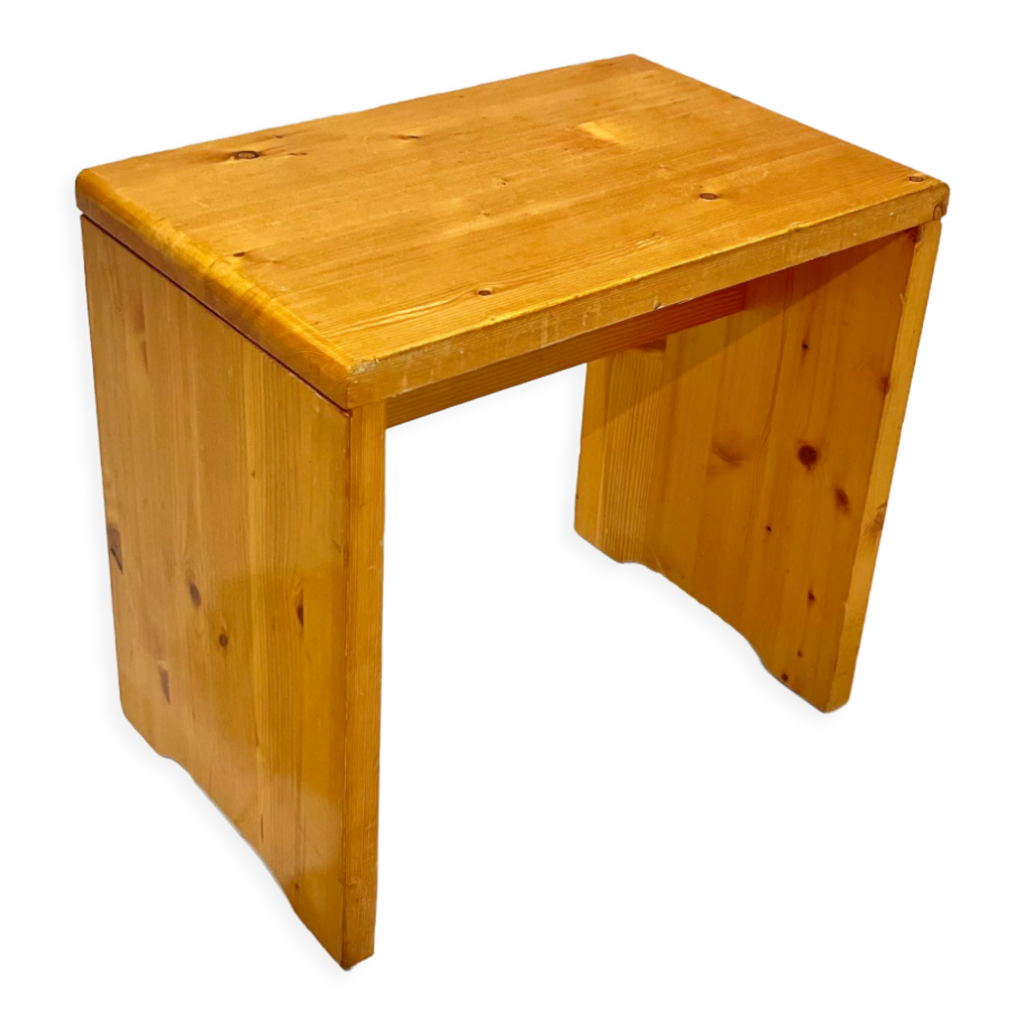 Tabouret en pin modèle "les Arcs" | Selency