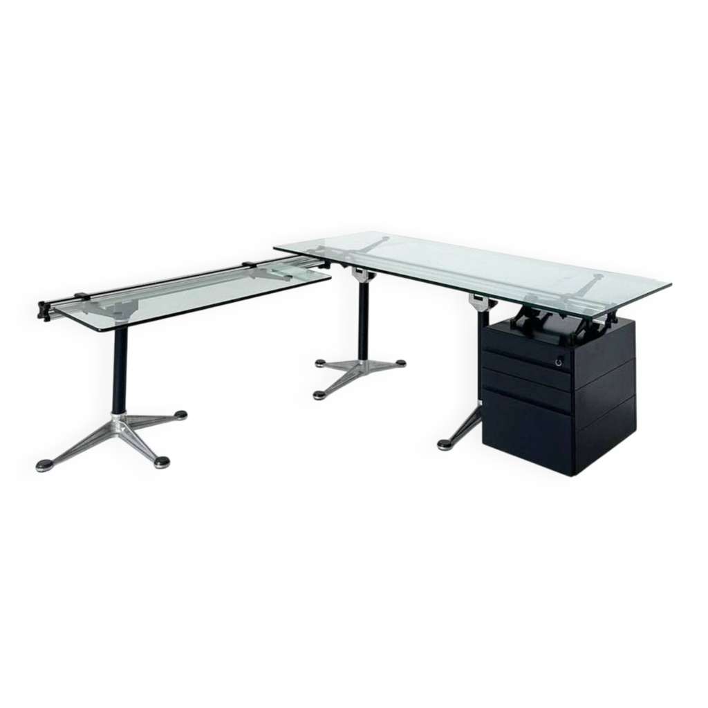Herman Miller modular desk design Bruce Burdick 1980s | Selency