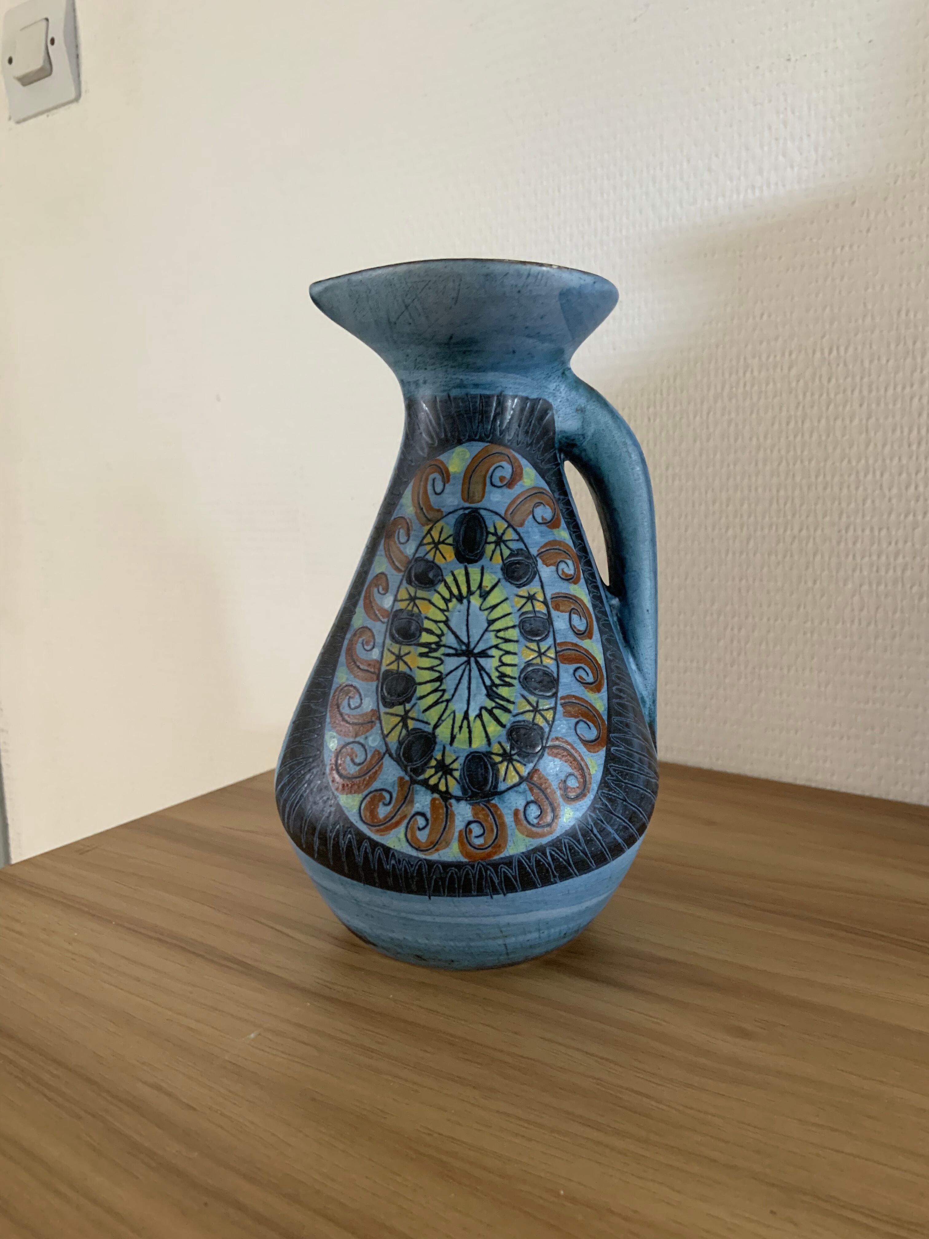 Pichet vintage en céramique signé par Jean de l’Espinasse | Selency