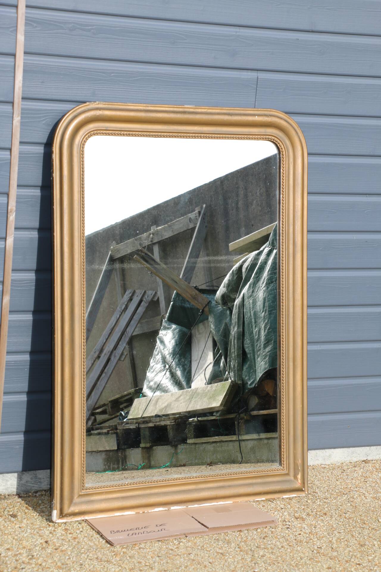 Miroir doré ancien 1200mm | Selency