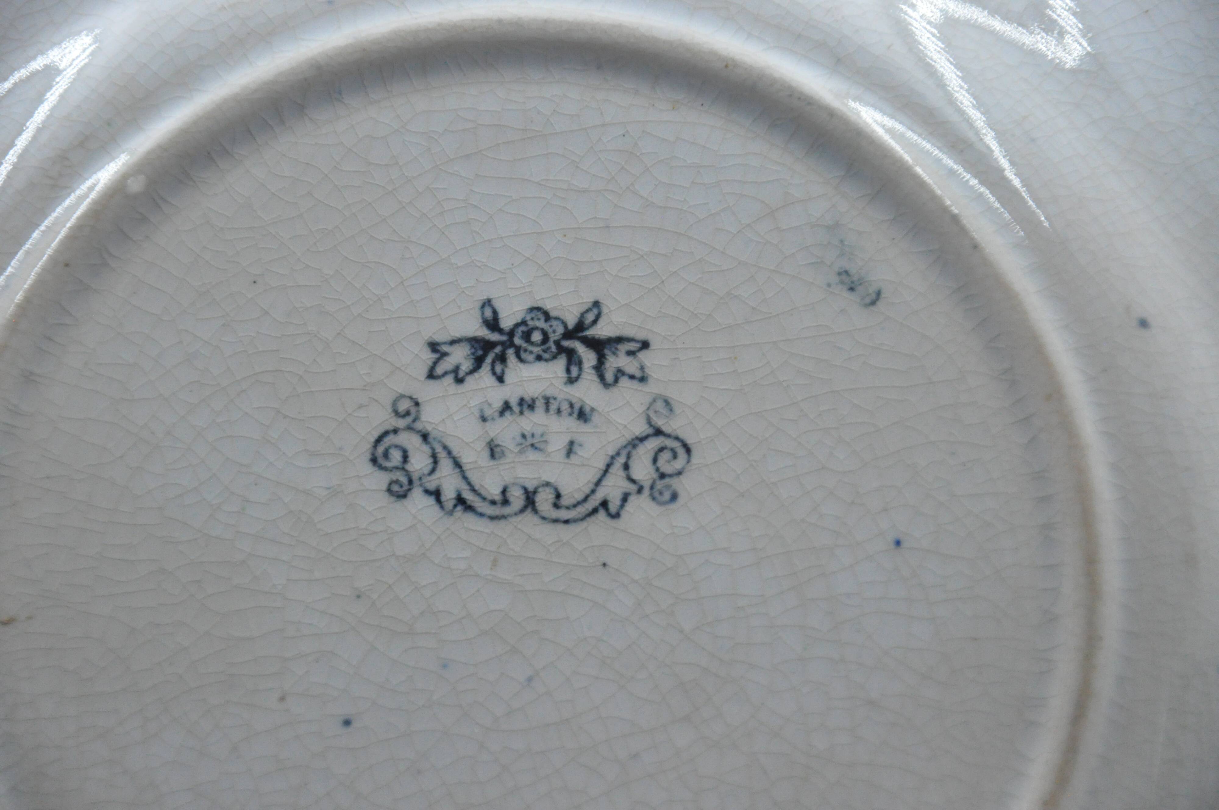 6 assiettes Canton 1860 dessin édité par Boch Frères | Selency