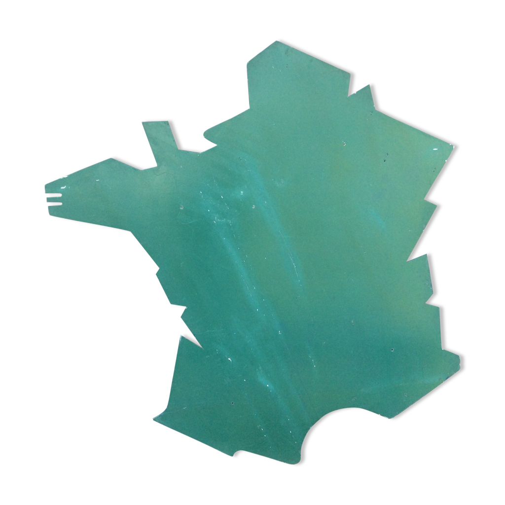 Green table map of France | Selency