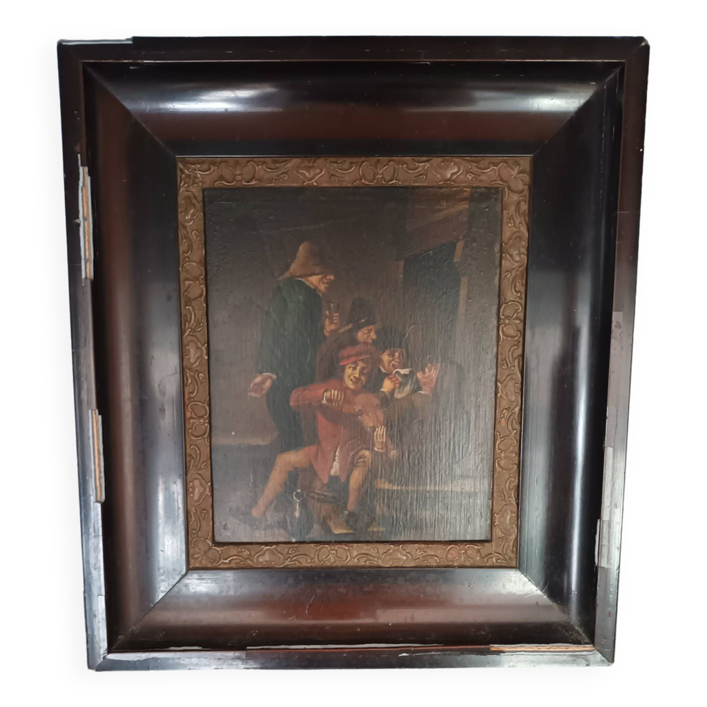 Tableau Huile scène flammande | Selency