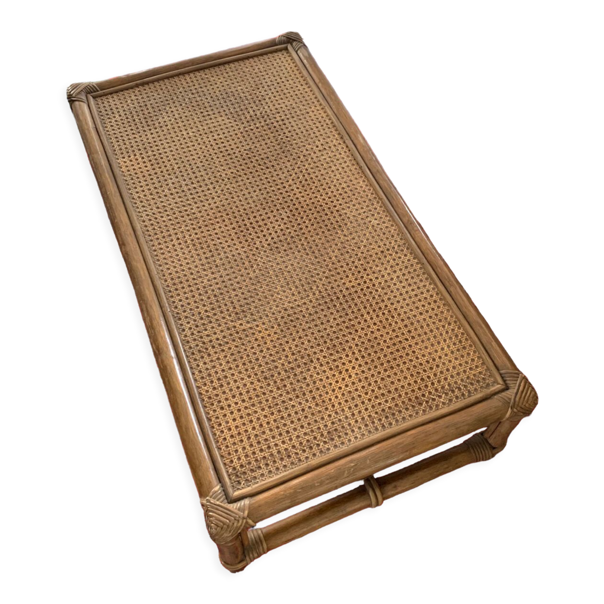 Table basse rotin et bambou | Selency