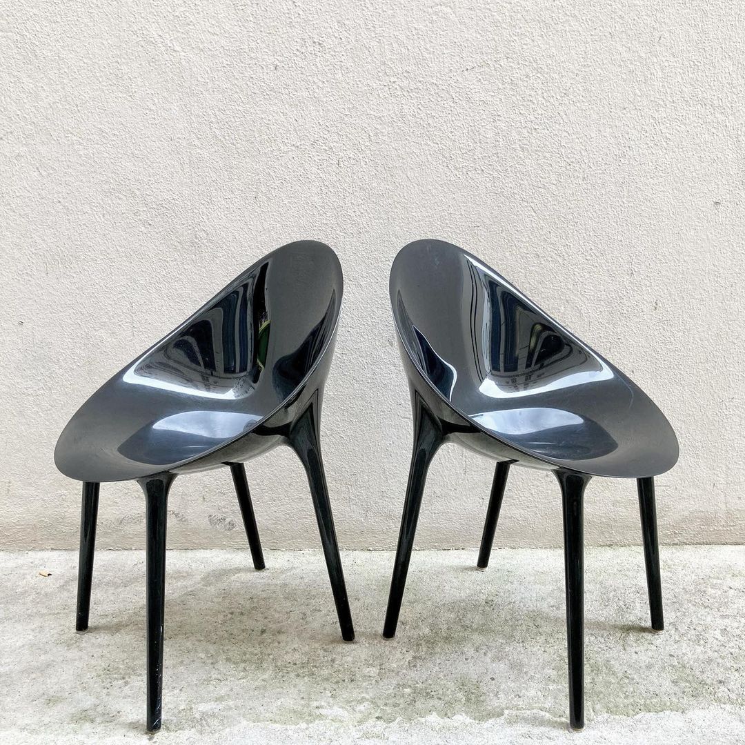 Paire de chaises Mr Impossible par Philippe Starck pour Kartell | Selency