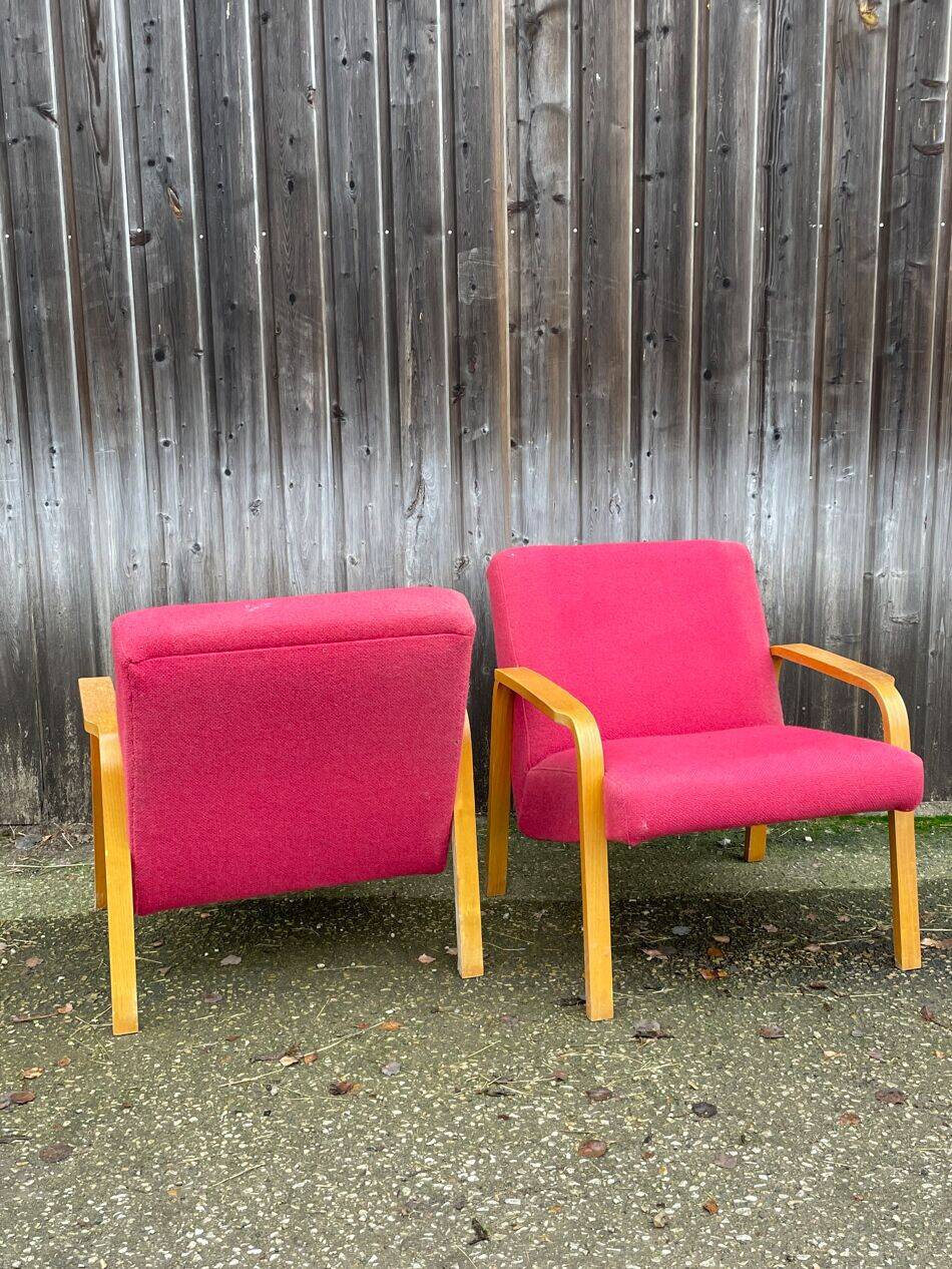 Fauteuils de Joseph-André Motte, modèle 740, édition Steiner, vers 1958 ...