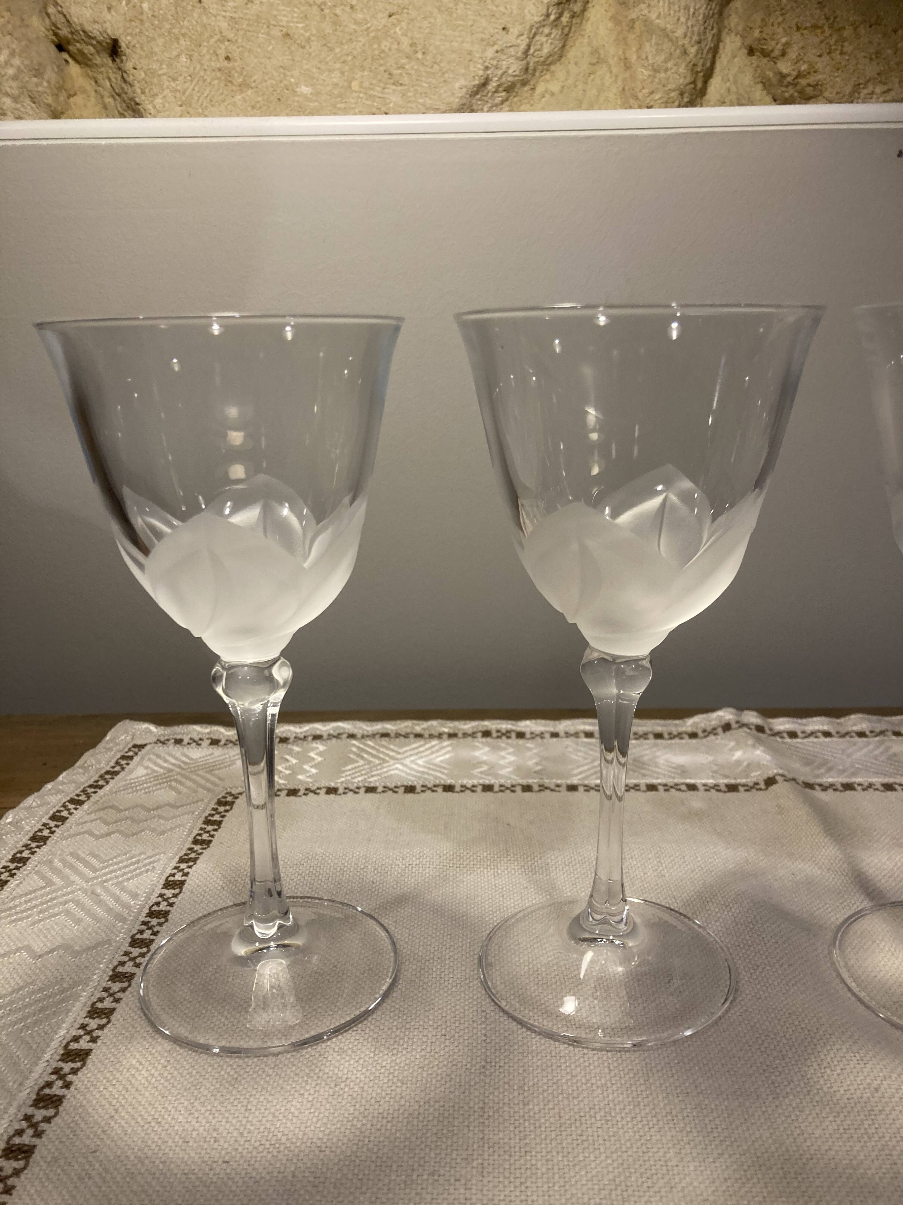 Superbe verre en cristal j g durand d’arqués, vintage | Selency