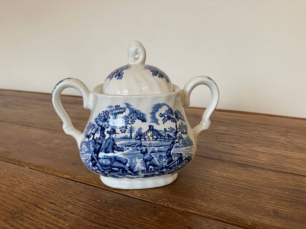 Vintage Myott The Hunter Milk Jug and Sugar Bowl Made in England | Selency