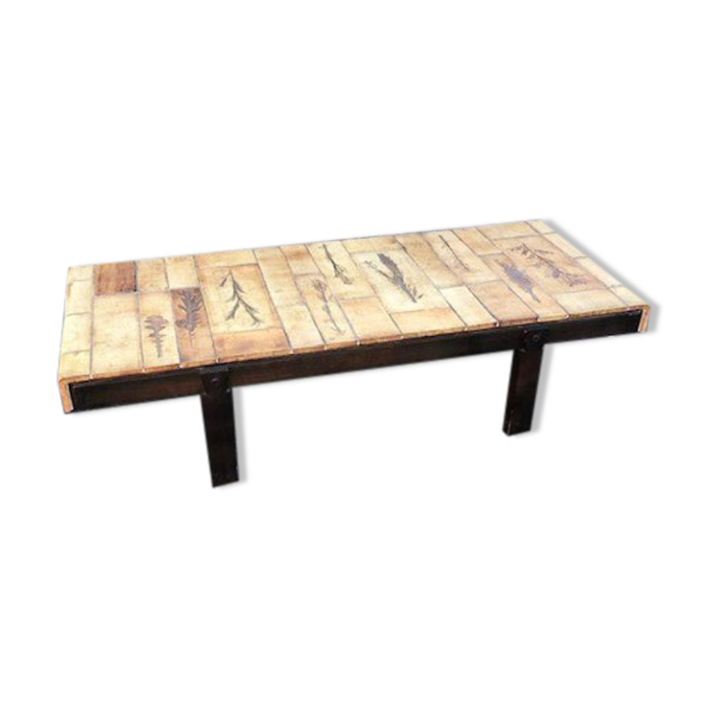 Table basse signée Roger Capron | Selency