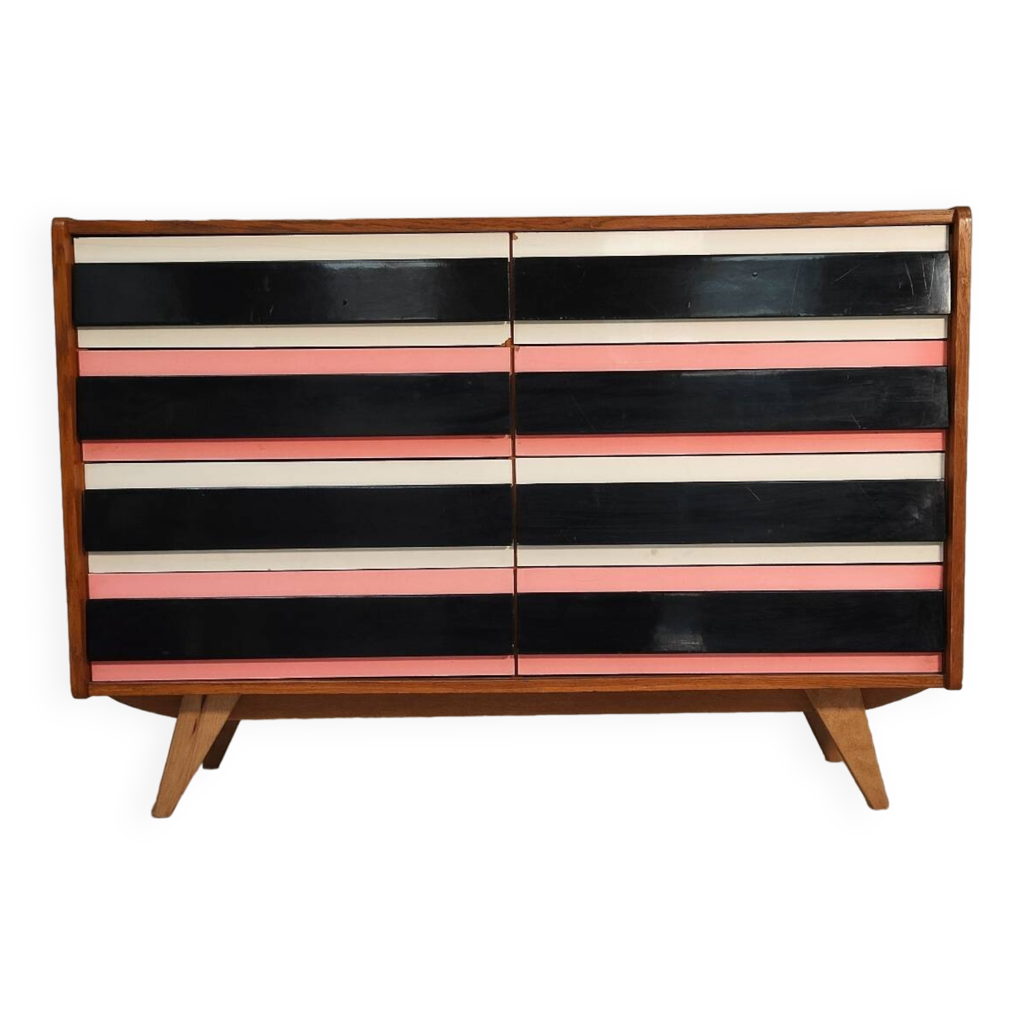 Commode U-453 rose , ancienne édition par Jiri Jiroutek pour Interier ...