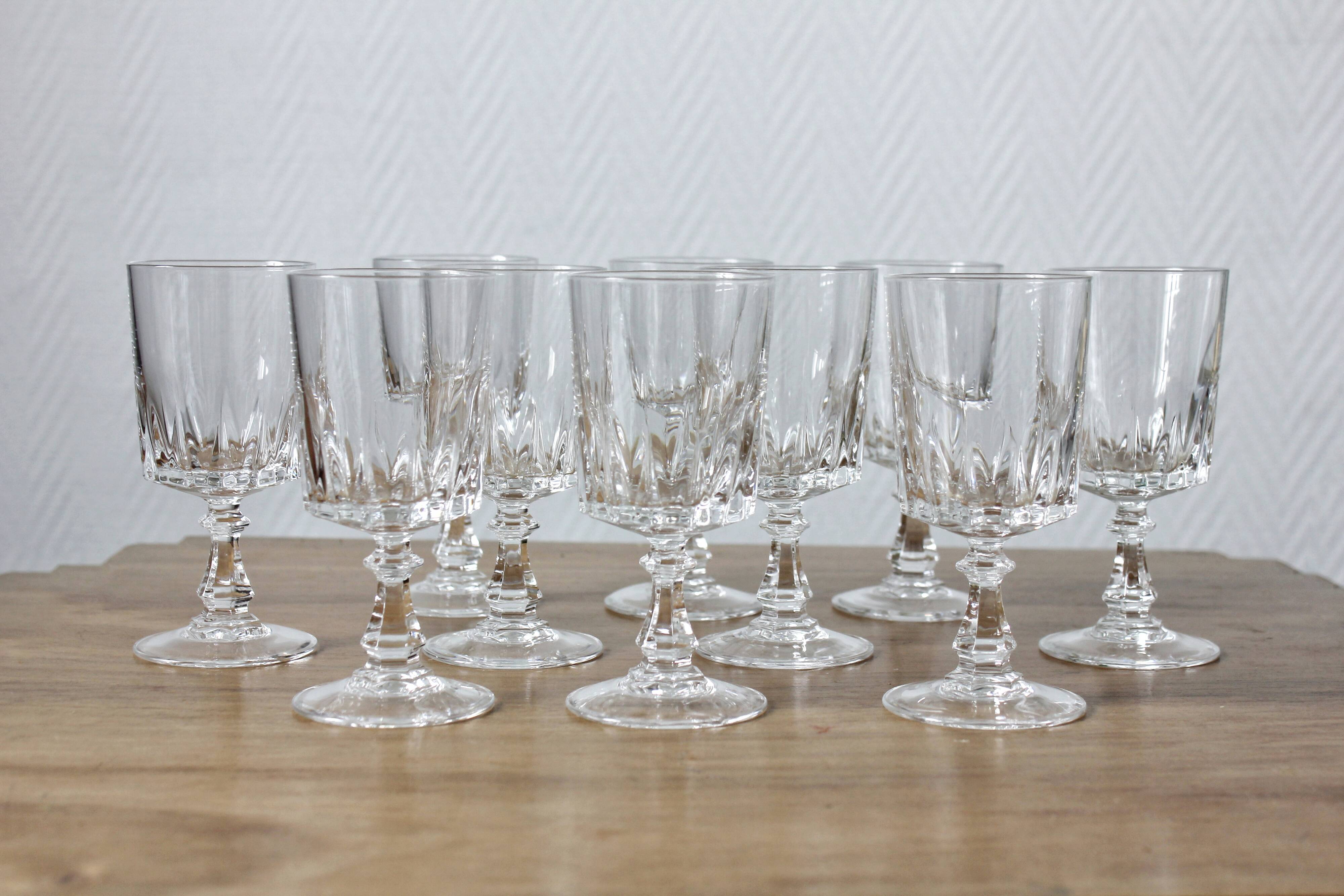 Verres Cristal D Arques Ancienne Collection