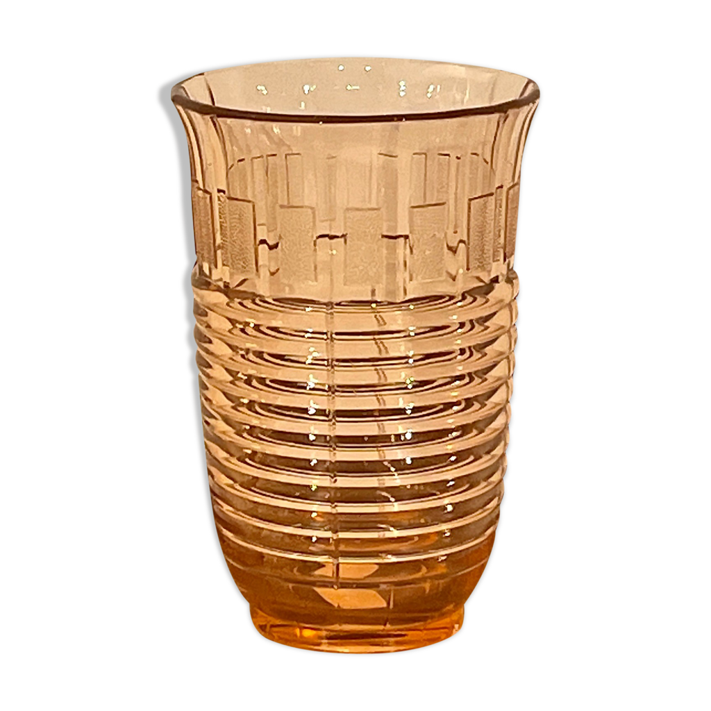 Vase Art Déco En Verre Collection Luxval Du Val Saint Lambert