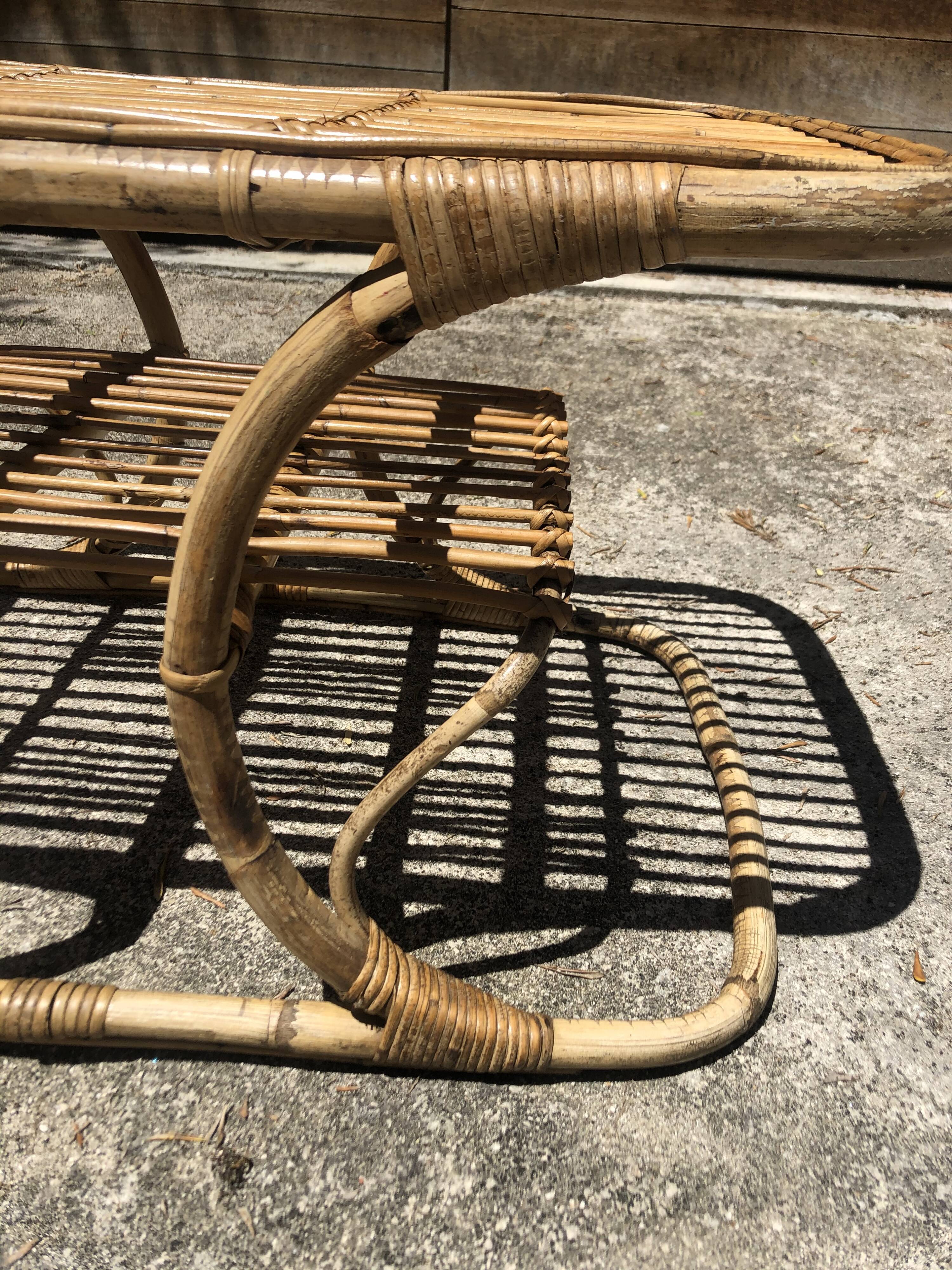 Table basse rotin | Selency