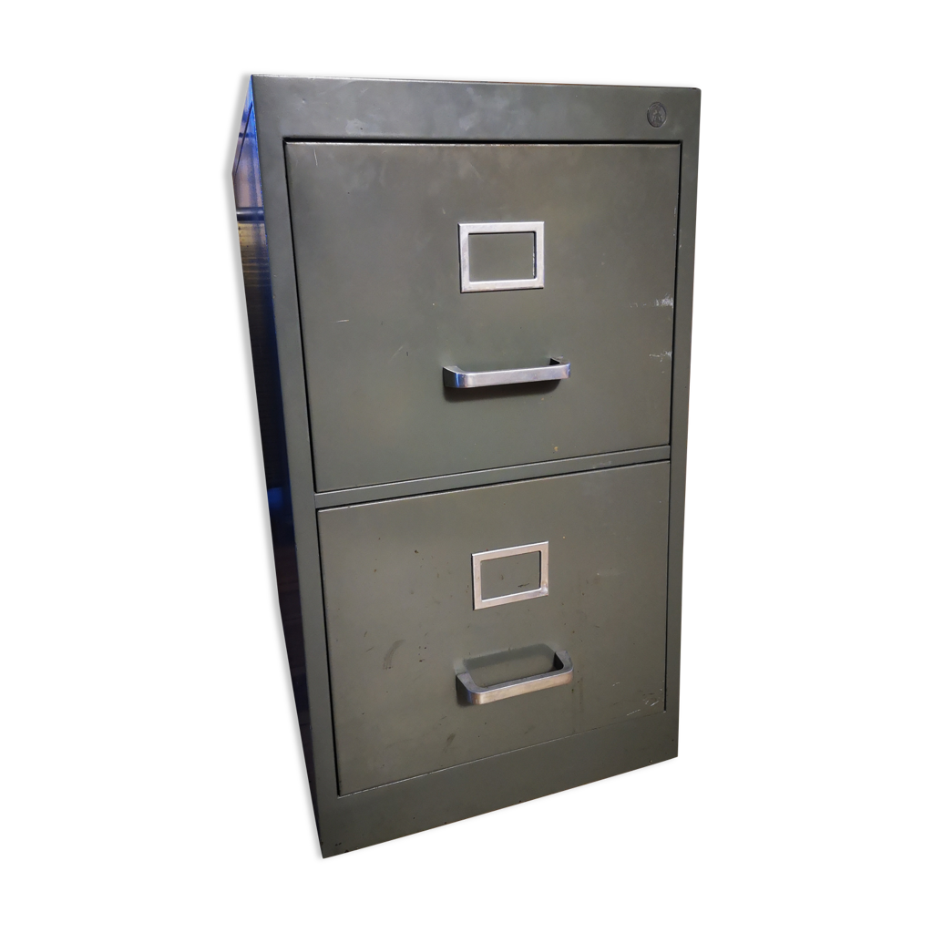 Classeur Strafor deux tiroirs logo enclume | Selency