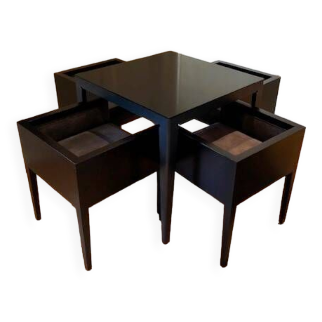 Table carrée Silvain Giroir éditée par Les Enfants Terribles et 4 ...