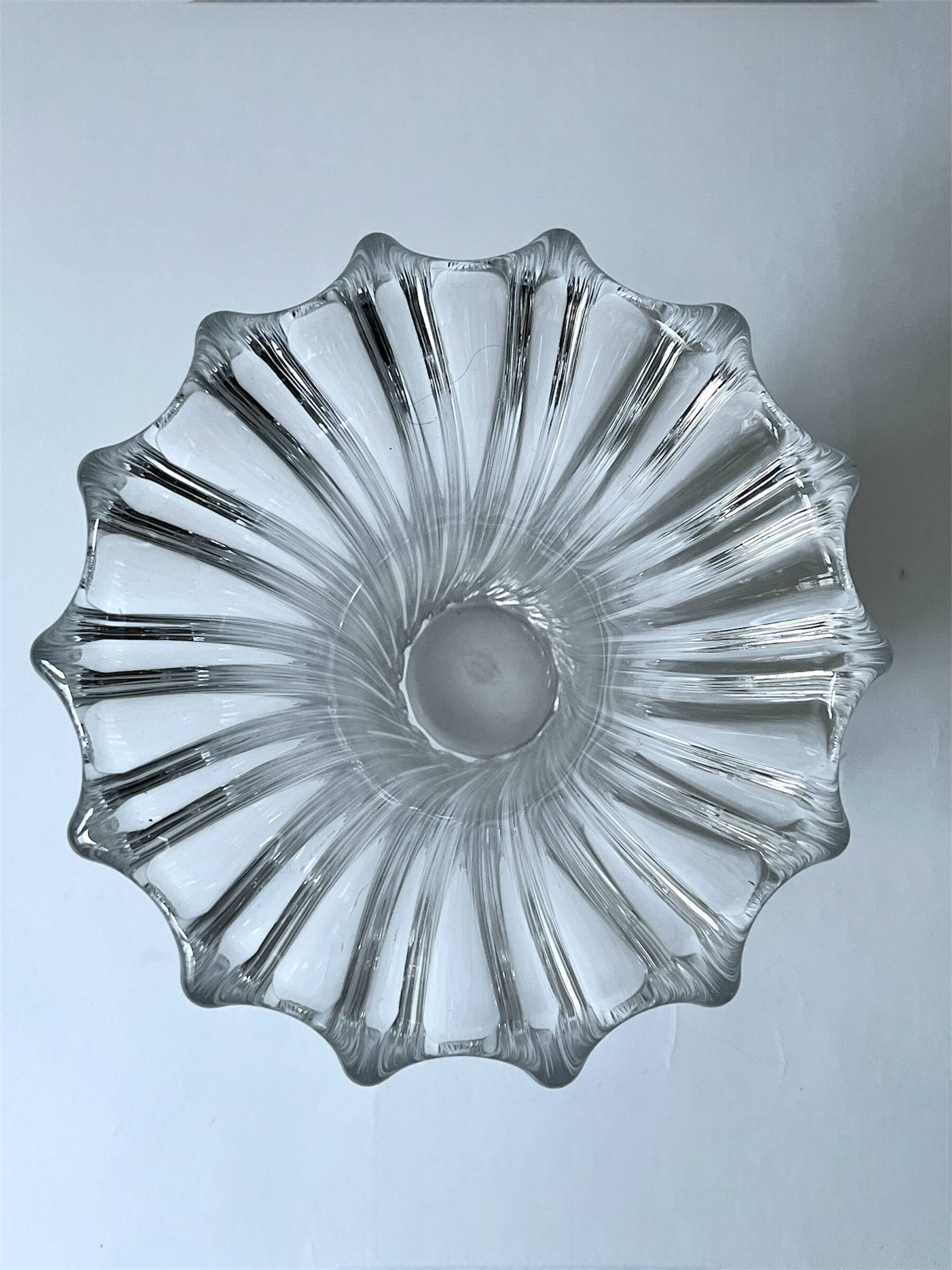 Grand vase en cristal de Vannes, cristallerie France 1970 | Selency