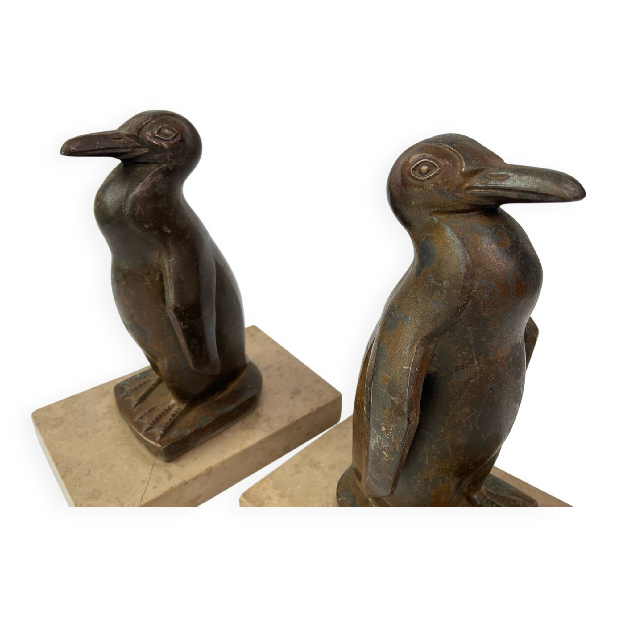 Serre-livres Art Déco pingouin | Selency