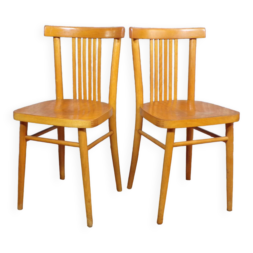 Paire de chaises de bistrot vintage | Selency