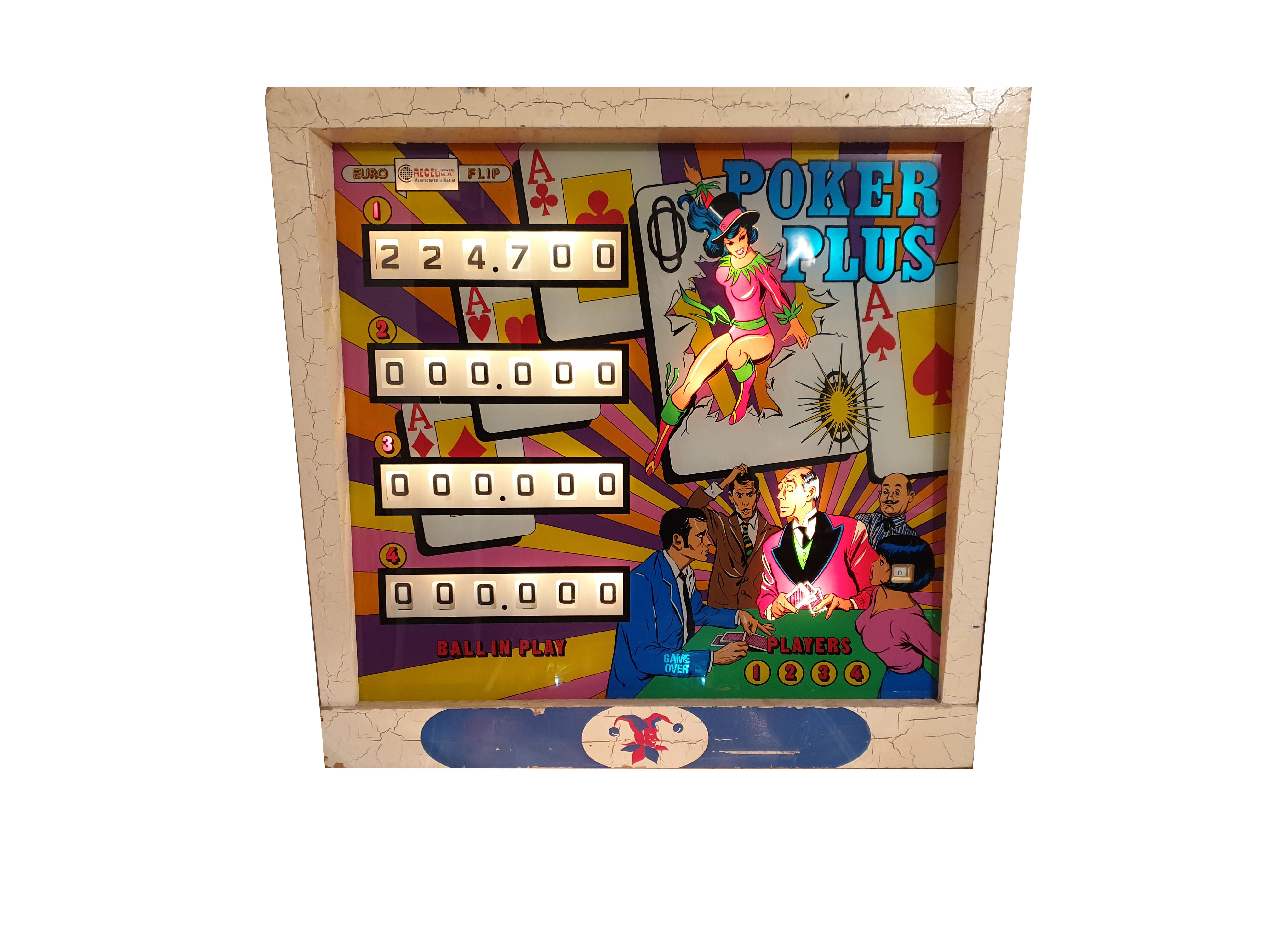 Flipper Recel Poker plus de 1977 electro-mécanique | Selency