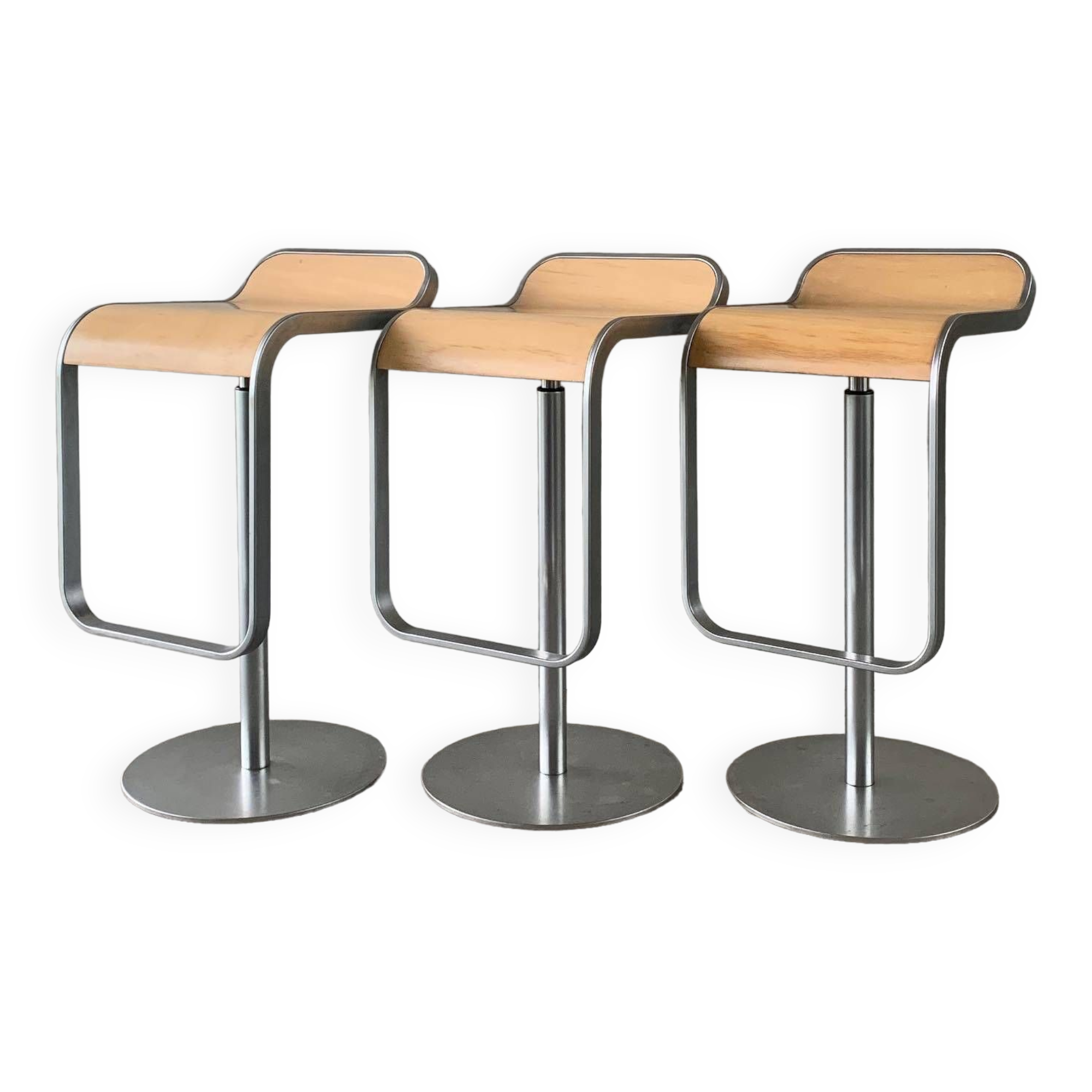 Set of 3 LEM bar stool by Shin & Tomoko Azumi for Lapalma | Selency