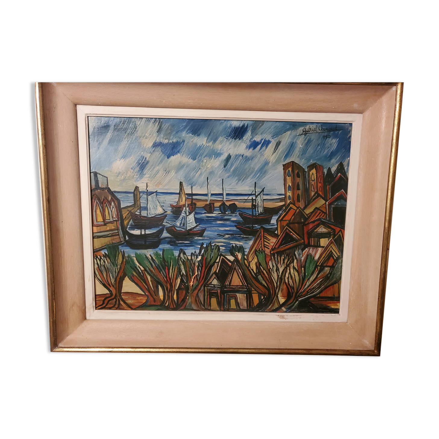 Tableau de Gabriel Arnaud des années 50 | Selency