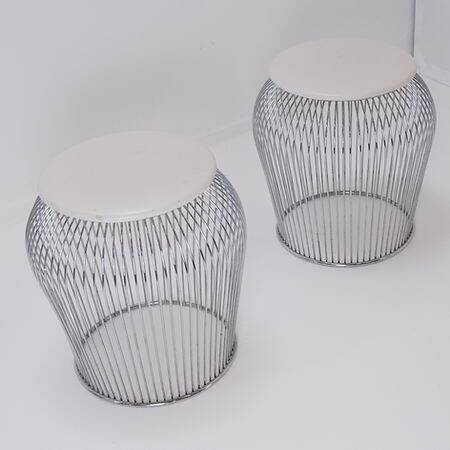 Pair of wire stools - 1970s | Selency