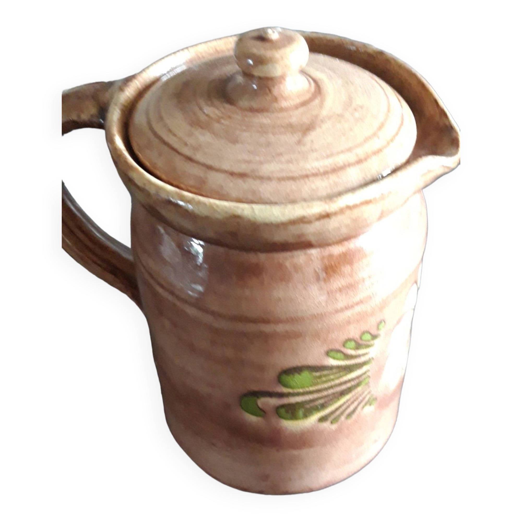 pichet en terre avec couvercle | Selency