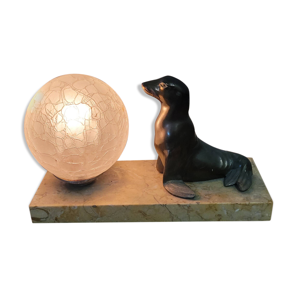 Lampe à poser otarie des années 60/70 | Selency