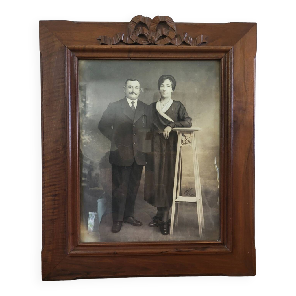 Cardre photo Art déco en bois sculpté | Selency