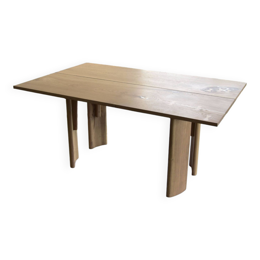 Table de salon moderne en chêne, salle à manger au couleurs naturelles ...