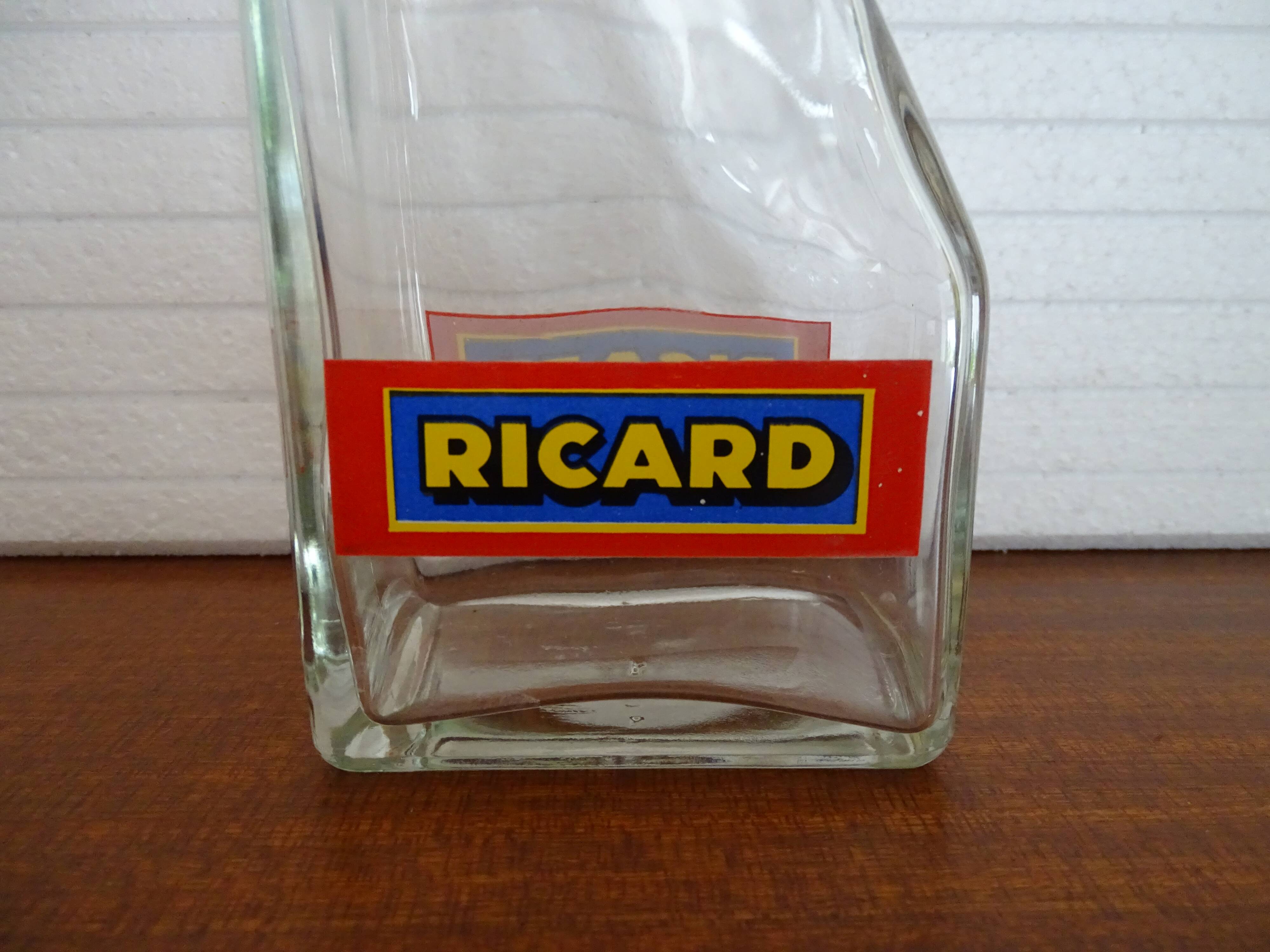 Carafe publicitaire vintage Ricard émaillée en verre | Selency