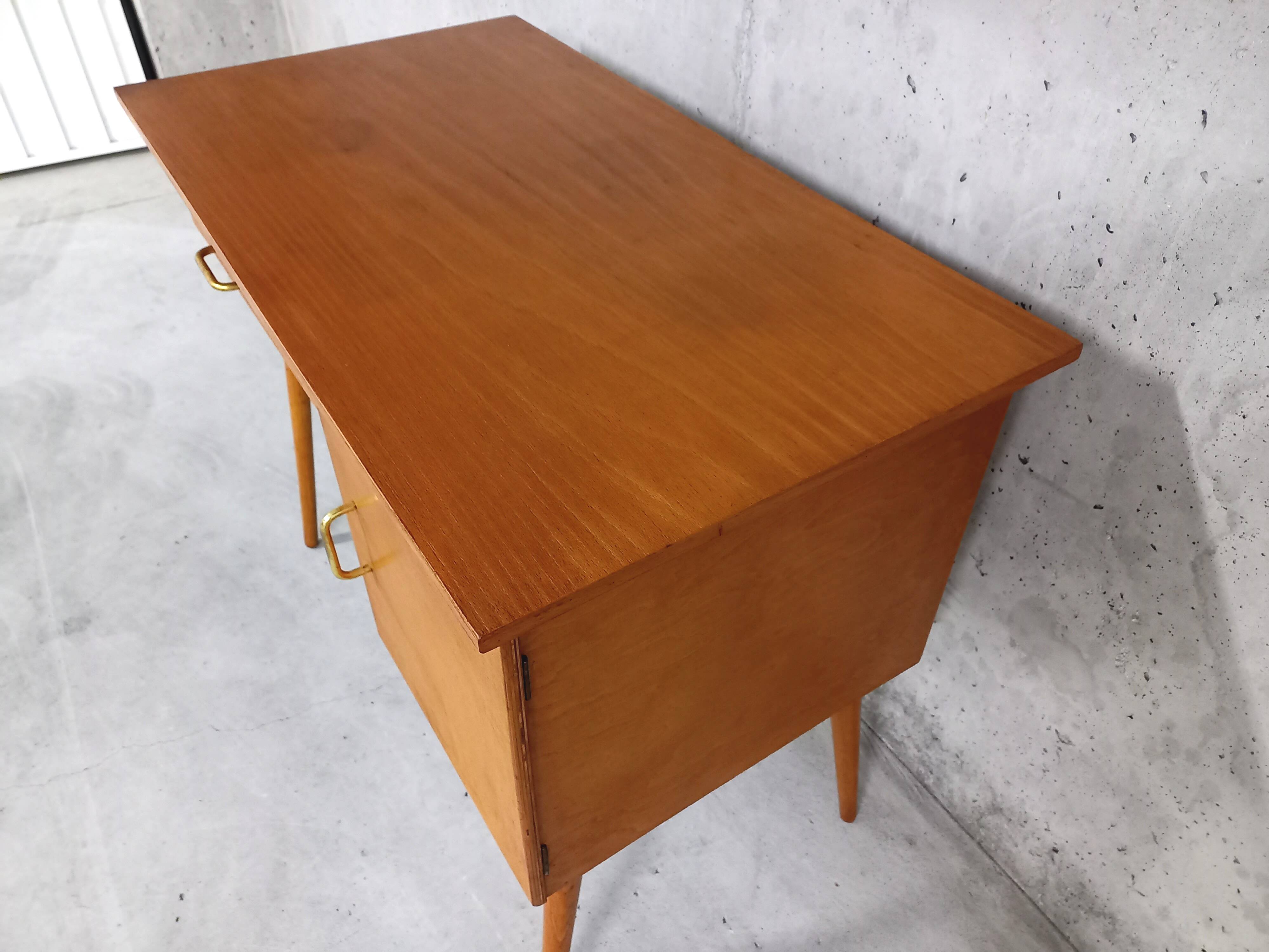 Bureau Baumann vintage en bois années 50 | Selency