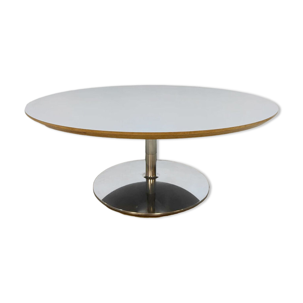 Table basse ronde tulipe design hollandais vintage | Selency