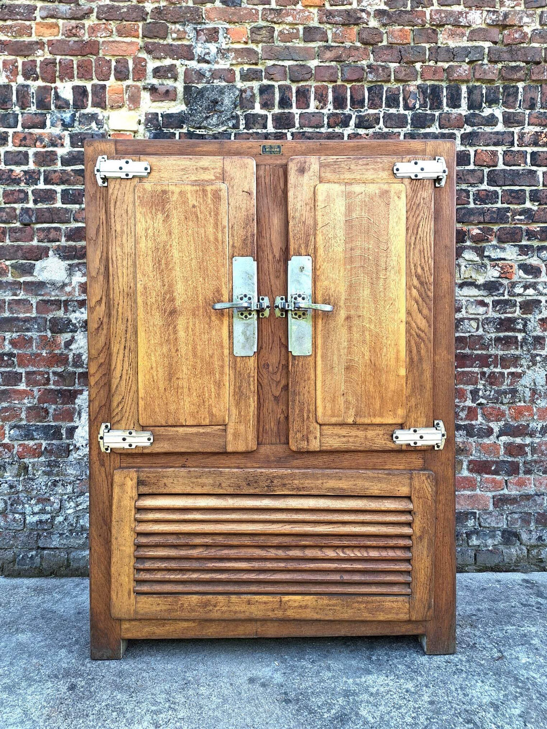Ancien Frigo En Bois